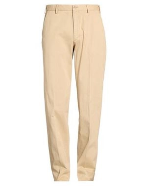 Incotex Man Pants Off White Size 36 Cotton, Elastane Beige
