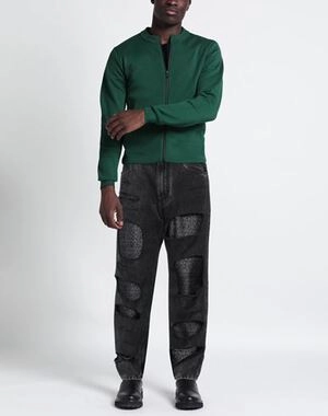 Dolce & Gabbana Baggy Cotton Jeans With Distressed Logo Print