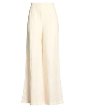 120% Lino Pants Size Linen - Beige