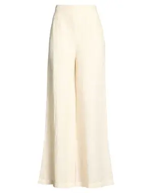 120% Lino High Waisted Linen Wide Leg Pants