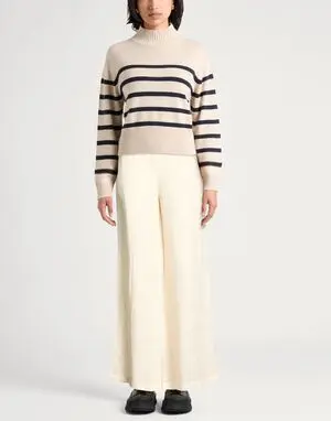 120% Lino High Waisted Linen Wide Leg Pants