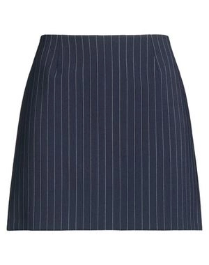 SEMICOUTURE Mini Skirt Size Polyester, Virgin Wool, Elastane - Midnight Blue
