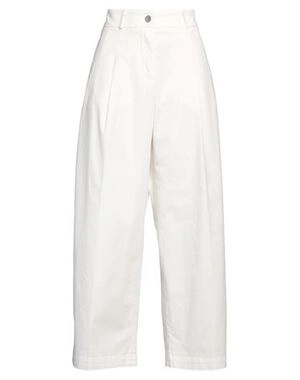 Fabiana Filippi Pants Ivory Size Cotton, Elastane - White