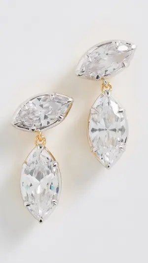 Shashi Marquise Georgian Cut Drop Earrings
