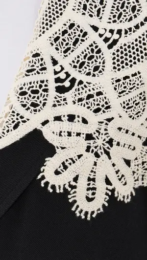 Sea Alina Lace Oversized Long Coat