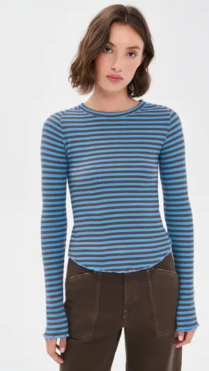 Free People Easy Does It Stripe Tee