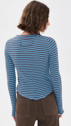 Free People Easy Does It Stripe Tee