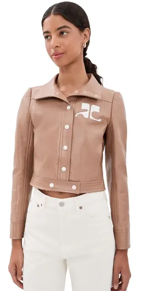 COURREGES Vinyl Reedition Jacket - Bronzer