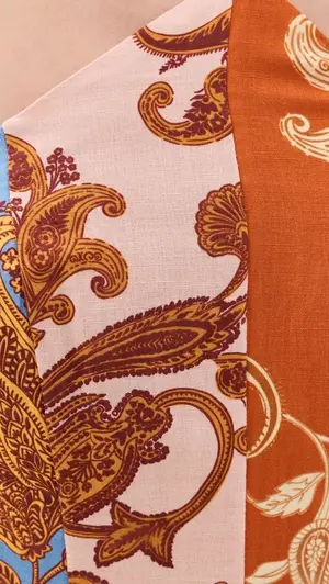 Hemant & Nandita Paisley Print Halterneck Skater Dress