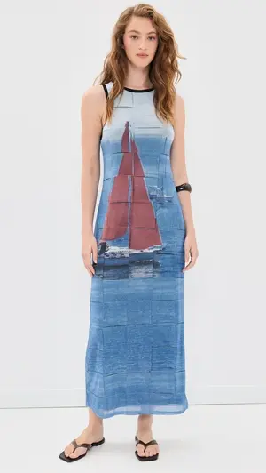 VRG GRL Harriet Mesh Midi Dress