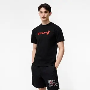 Burberry Heart Logo Cotton T-shirt - Black