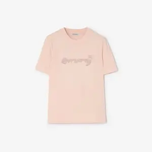 Burberry Heart Logo Cotton T-shirt - Compact Pink
