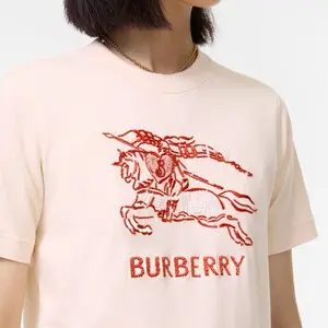 Burberry Knight Heart Cotton T-shirt - Compact Pink