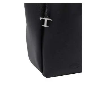 TOD'S Small Leather Bucket Bag - Black