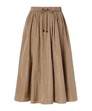 Max Mara Elegant Drawstring Midi Skirt