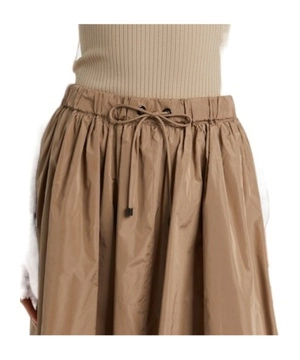 Max Mara Elegant Drawstring Midi Skirt