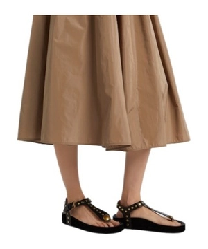 Max Mara Elegant Drawstring Midi Skirt