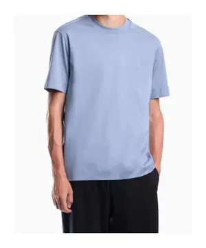 Emporio Armani Logo-embroidered Cotton T-shirt