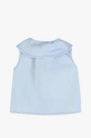Chloé Embroidered-collar Top