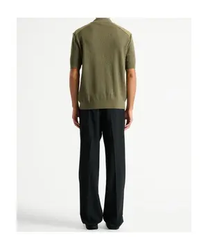 Balmain Vintage Utility Ribbed Knit Polo