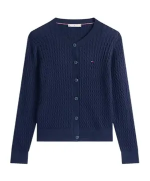 Tommy Hilfiger Cable-knit Cardigan - Midnight Navy