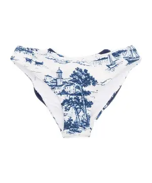 MC2 SAINT BARTH Bow-detailed Bikini Bottoms - White