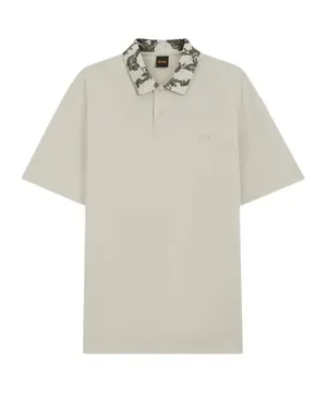 Hugo Boss Graphic-print Collar Polo Shirt