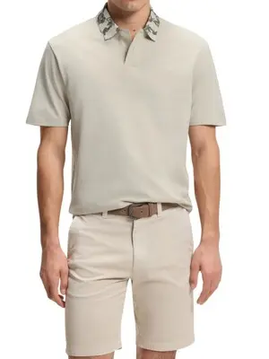 Hugo Boss Graphic-print Collar Polo Shirt