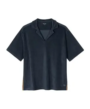 Paul Smith Logo Patch Straight Hem Polo Shirt