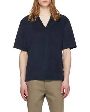 Paul Smith Logo Patch Straight Hem Polo Shirt