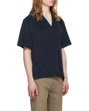 Paul Smith Logo Patch Straight Hem Polo Shirt