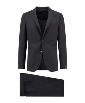 Tagliatore Long-sleeved Suit - Black