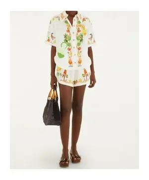 Farm Rio Elastic Waistband Shorts