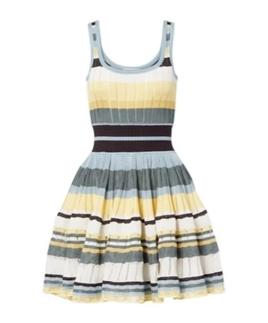Alaïa Knitted Striped Minidress