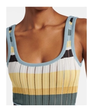Alaïa Knitted Striped Minidress