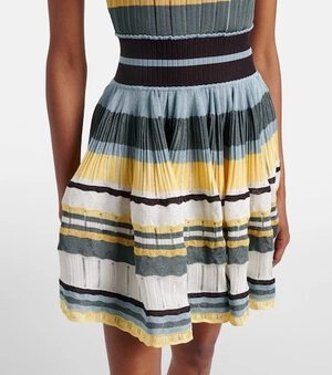 Alaïa Knitted Striped Minidress