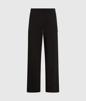 Karl Lagerfeld Logo Print Wide-leg Trousers