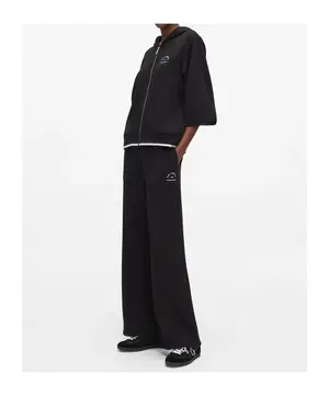 Karl Lagerfeld Logo Print Wide-leg Trousers