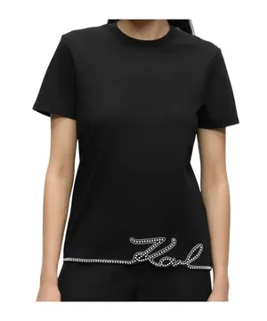 Karl Lagerfeld Crystal-embellished T-shirt