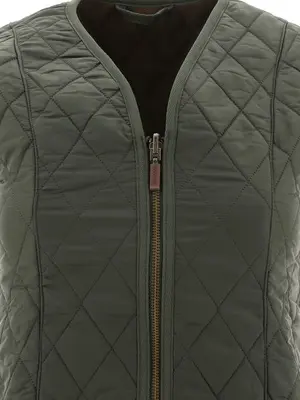 Barbour Logo Embroidered Reversible Gilet - Dark Olive