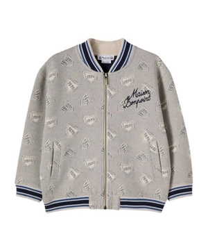 Bonpoint Lantern Cotton-blend Jacquard Jacket - Gray
