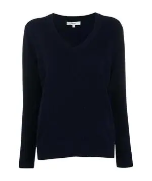 Vince V-neck Cashmere Knitted Sweater - Black