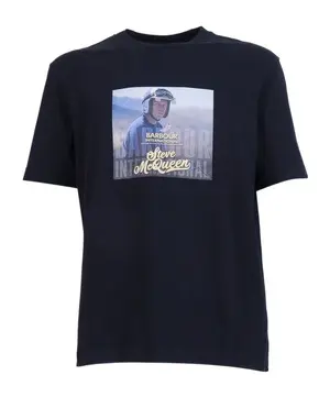 Barbour Photographic-print T-shirt - Black
