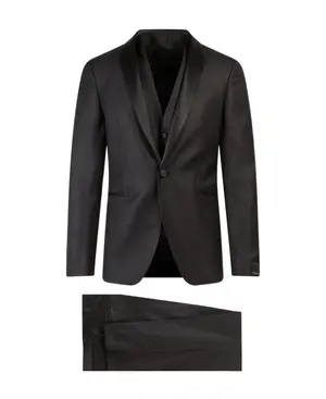 Tagliatore Three-piece Virgin Wool-silk Tuxedo