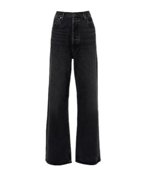 AGOLDE Vintage Loose Straight Jeans - Black