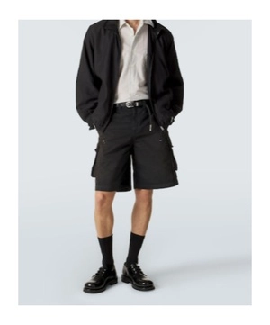 Our Legacy Mount Herringbone Cotton Cargo Shorts