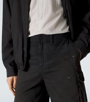 Our Legacy Mount Herringbone Cotton Cargo Shorts