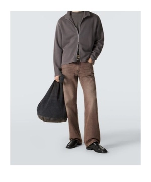 Our Legacy Shrunken Cotton Zip-up Sweatshirt