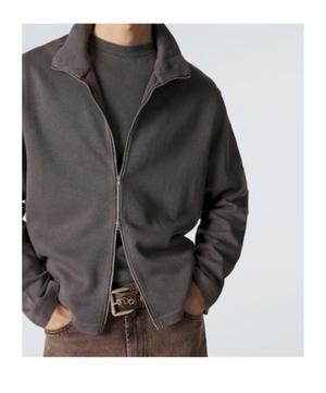 Our Legacy Shrunken Cotton Zip-up Sweatshirt
