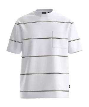 Hugo Boss Striped Pocket T-shirt - White